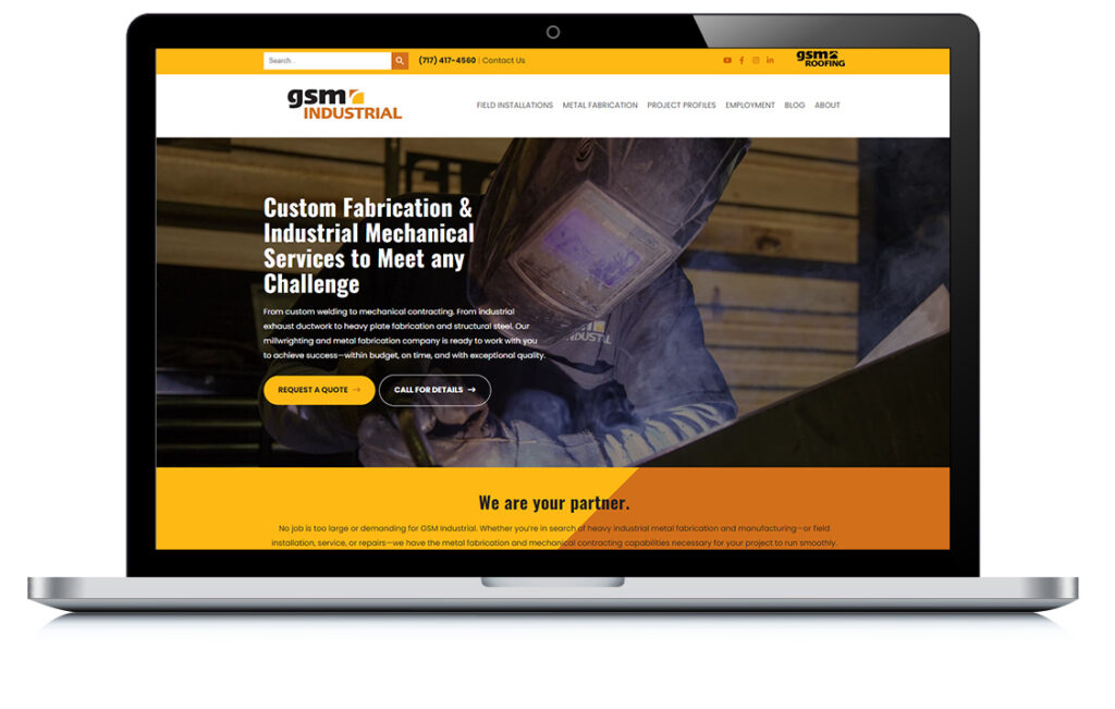 GSM Industrial | Web Design Services | EZMarketing