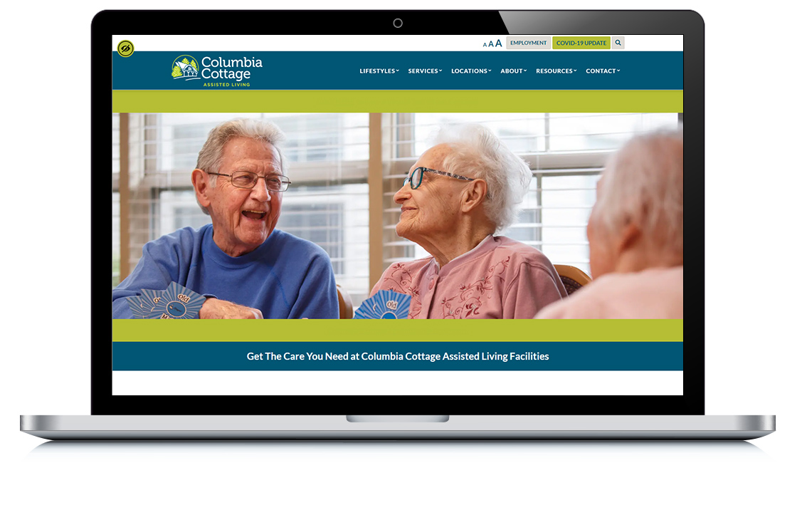 Columbia Cottage | Website Design by EZMarketing