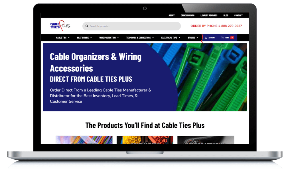 Cable Ties Plus | Website Design by EZMarketing