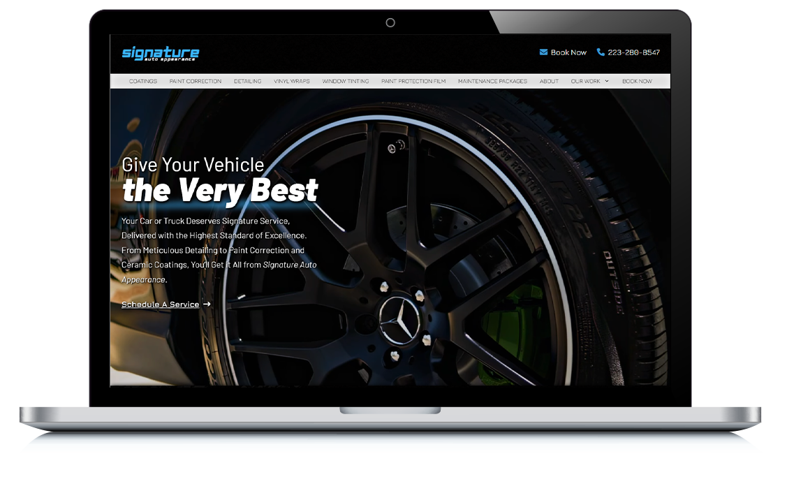 Signature Auto Appearance | Website Design by EZMarketing