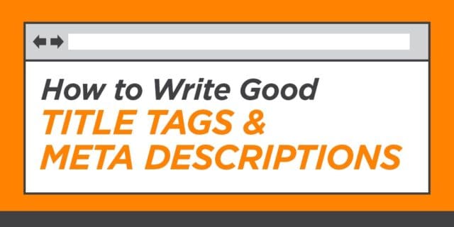 How to Write Good SEO Title Tags & Meta Descriptions | EZMarketing
