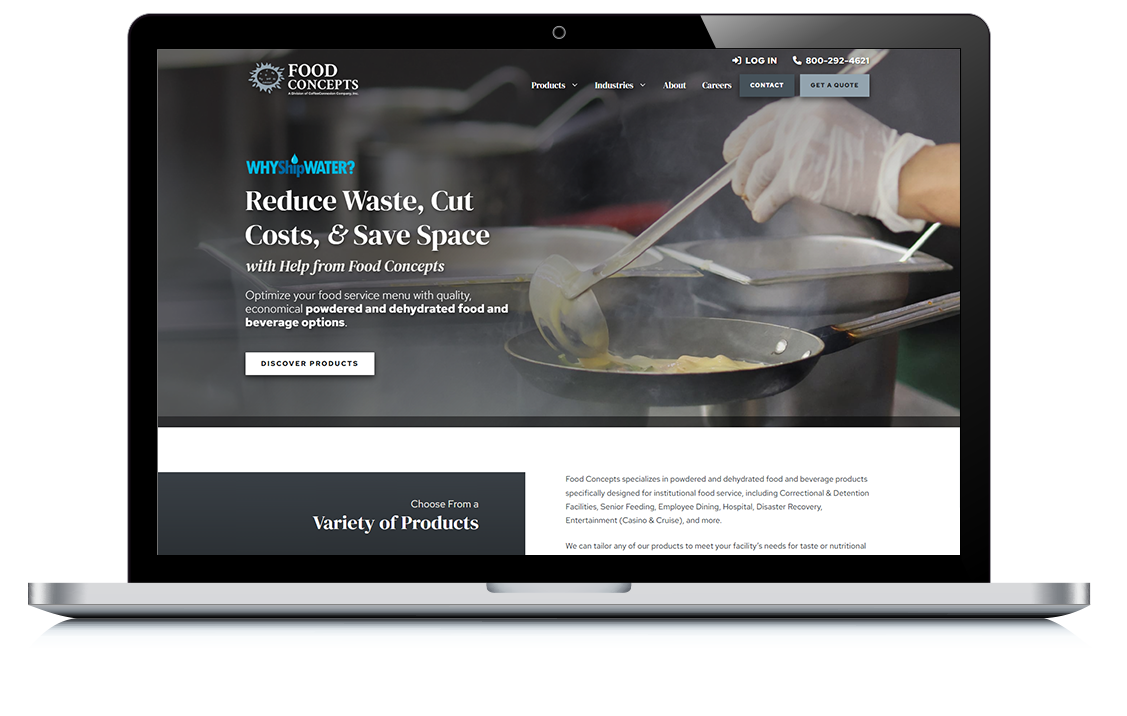 Food Concepts USA | Website Design by EZMarketing